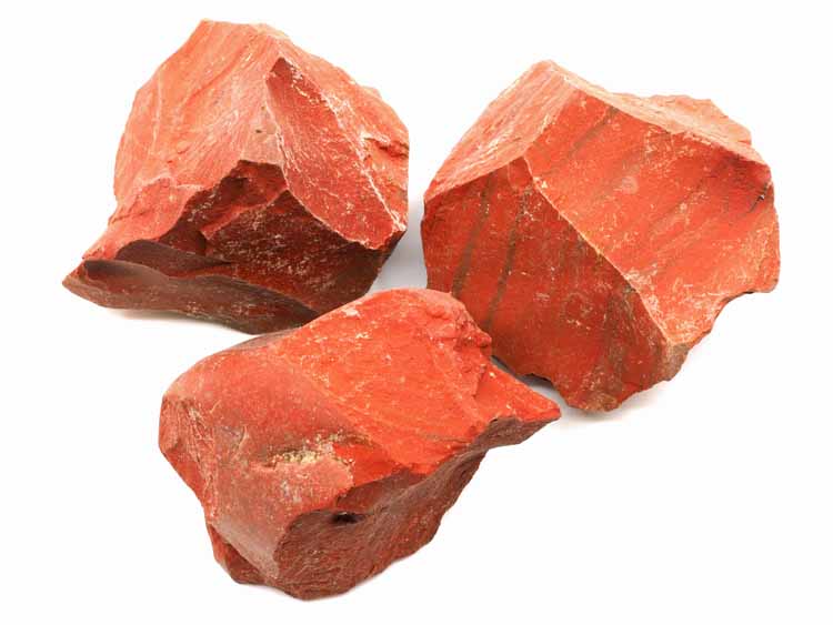 Jaspis rot Rohsteine