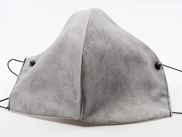 Stoffmaske Grösse M, Grau meliert